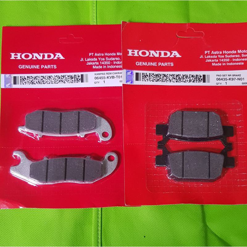 (K97+KVB) Front Rear Brake Pad Package ADV 150 PCX 150 160 ABS 2018/ ...