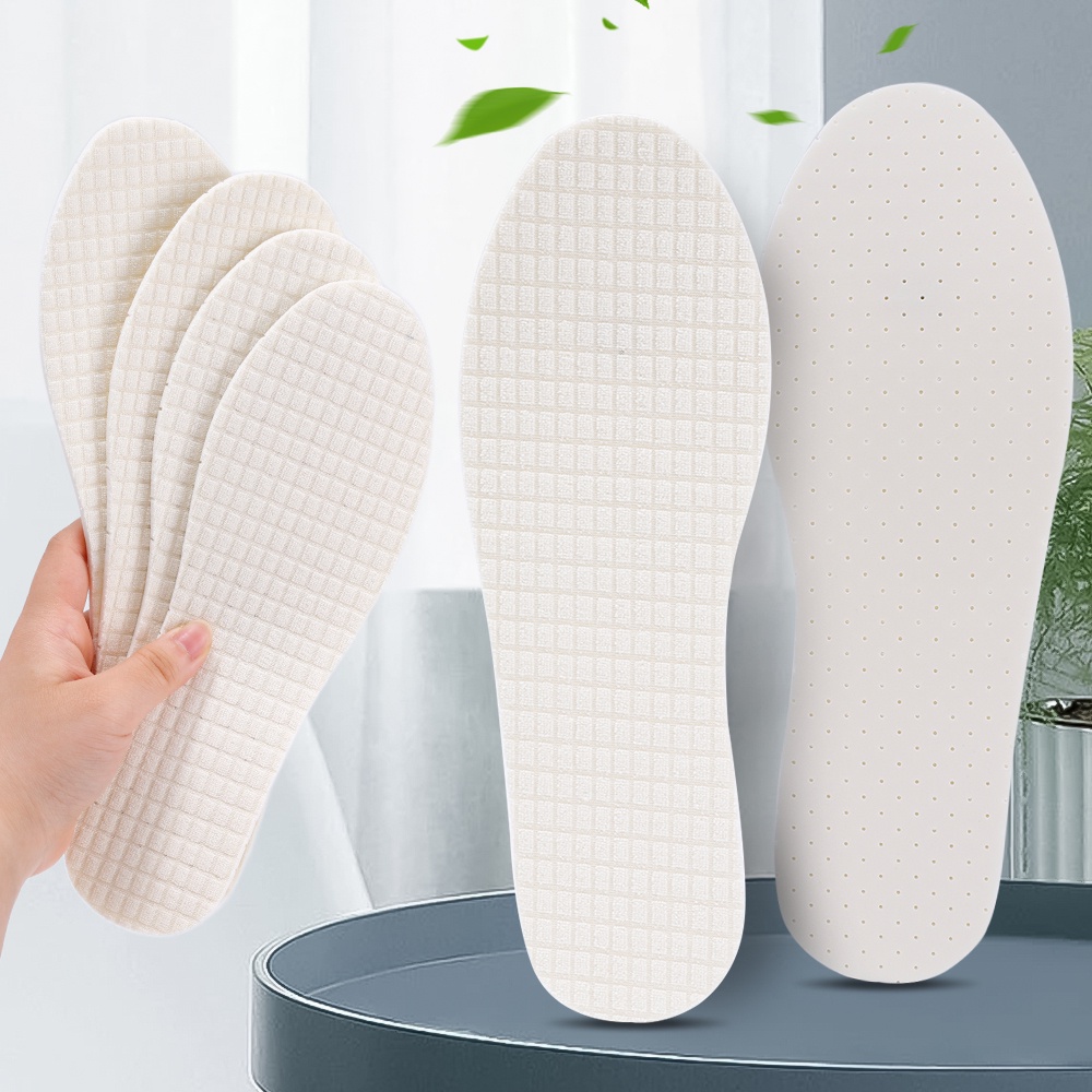 Cuttable Breathable Latex Insoles / High Elastic Soft Comfortable Sweat ...