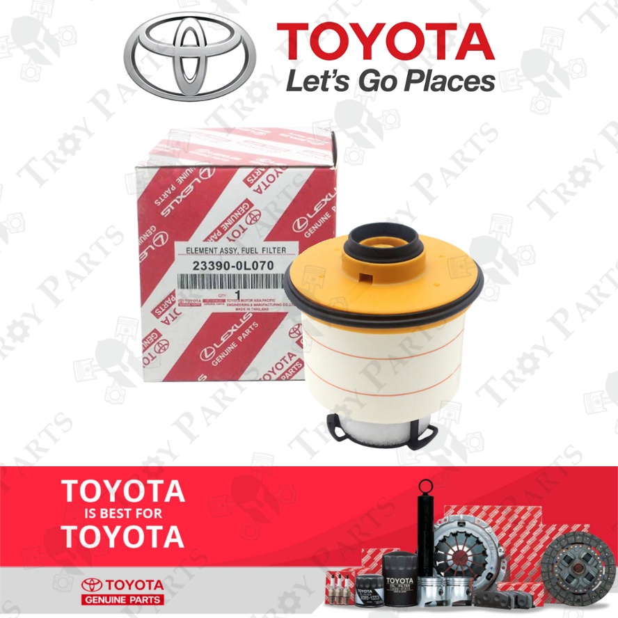 Toyota Diesel Fuel Filter Hilux Revo GUN125 2.4 GUN126 2.8 GUN120 ...