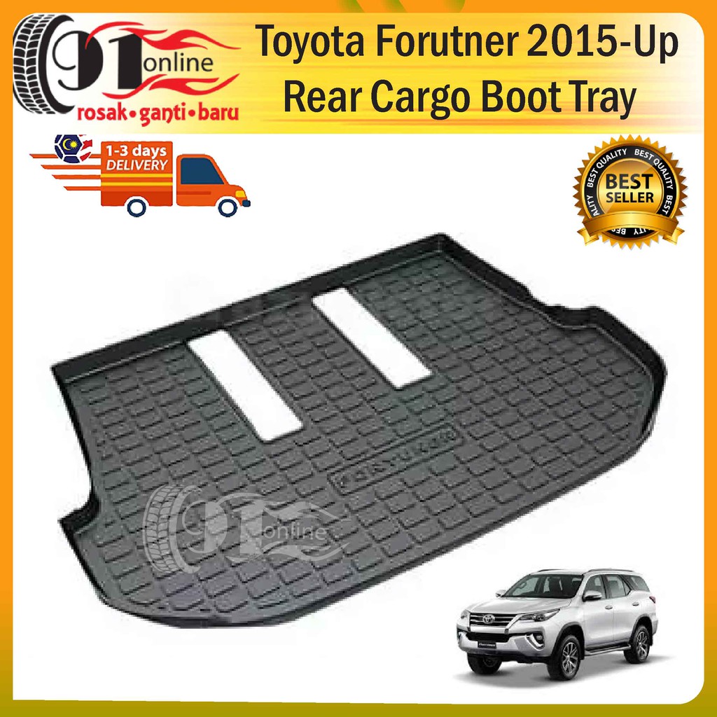 Toyota Fortuner 2015-Up rear cargo boot tray | Shopee Malaysia