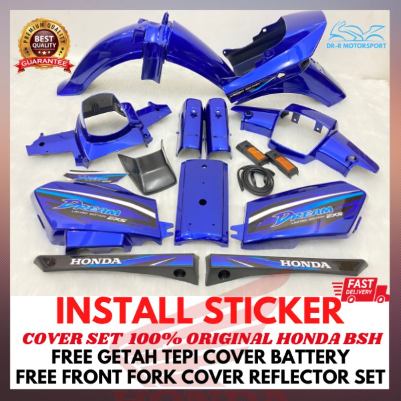 Honds Ex5/Ex5 Dream Body Cover Set 💯 Original BSH (Tampal Sticker)100% ...