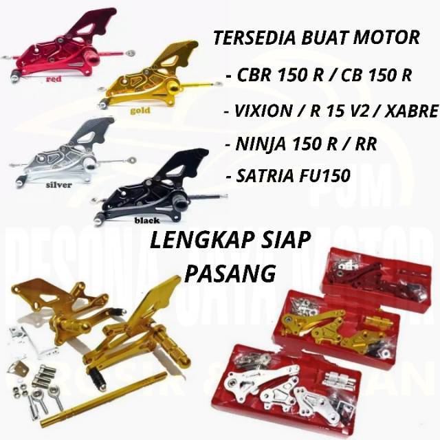 Underbone Footstep Underbone Model M-Sato Cbr150r, Cb150r, Vixion, R15 ...