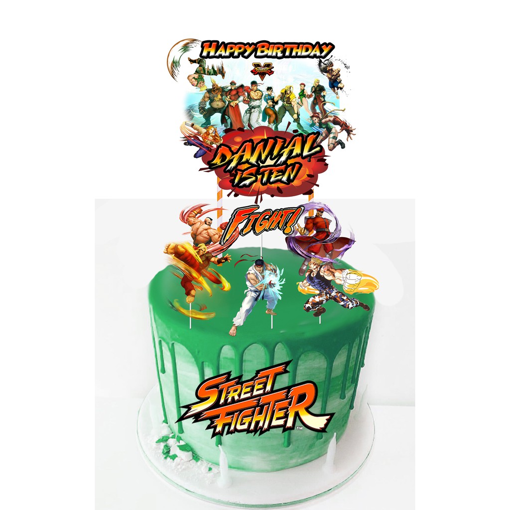 Street Fighter cake topper set | Shopee Malaysia