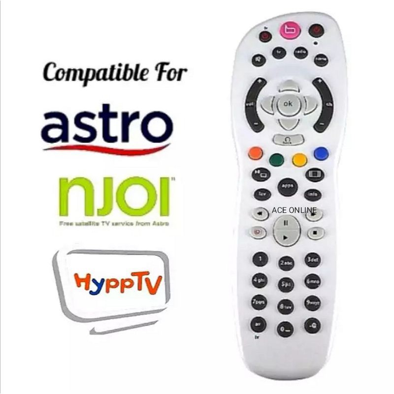 HUAYU REMOTE CONTROL FOR ASTROBEYOND, NJO1, UNIFI HYPPTV | Shopee Malaysia