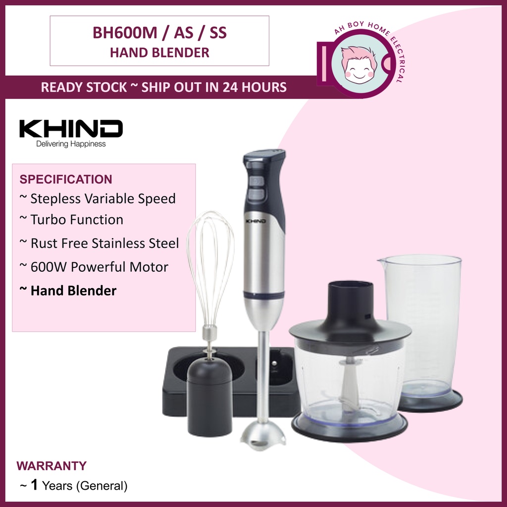Khind Hand Blender - BH600M / BH600AS / BH600SS | Shopee Malaysia
