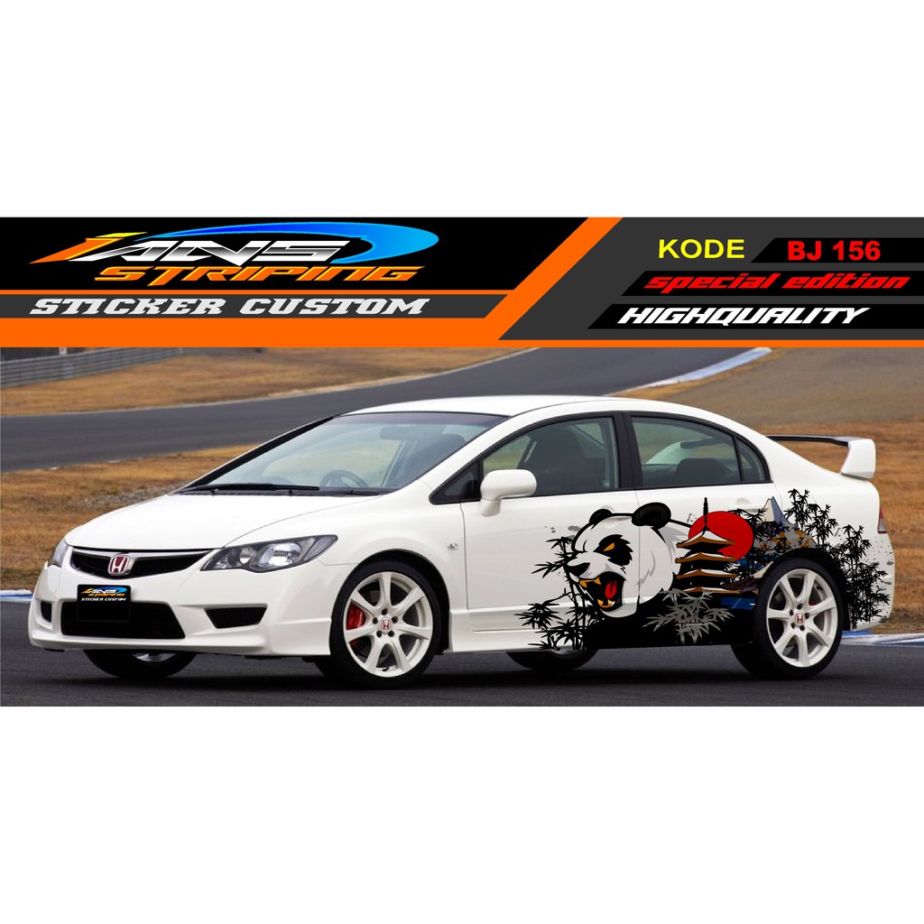 Bmw CIVIC PANDA SEDAN CAR VARIATION STICKER | Shopee Malaysia