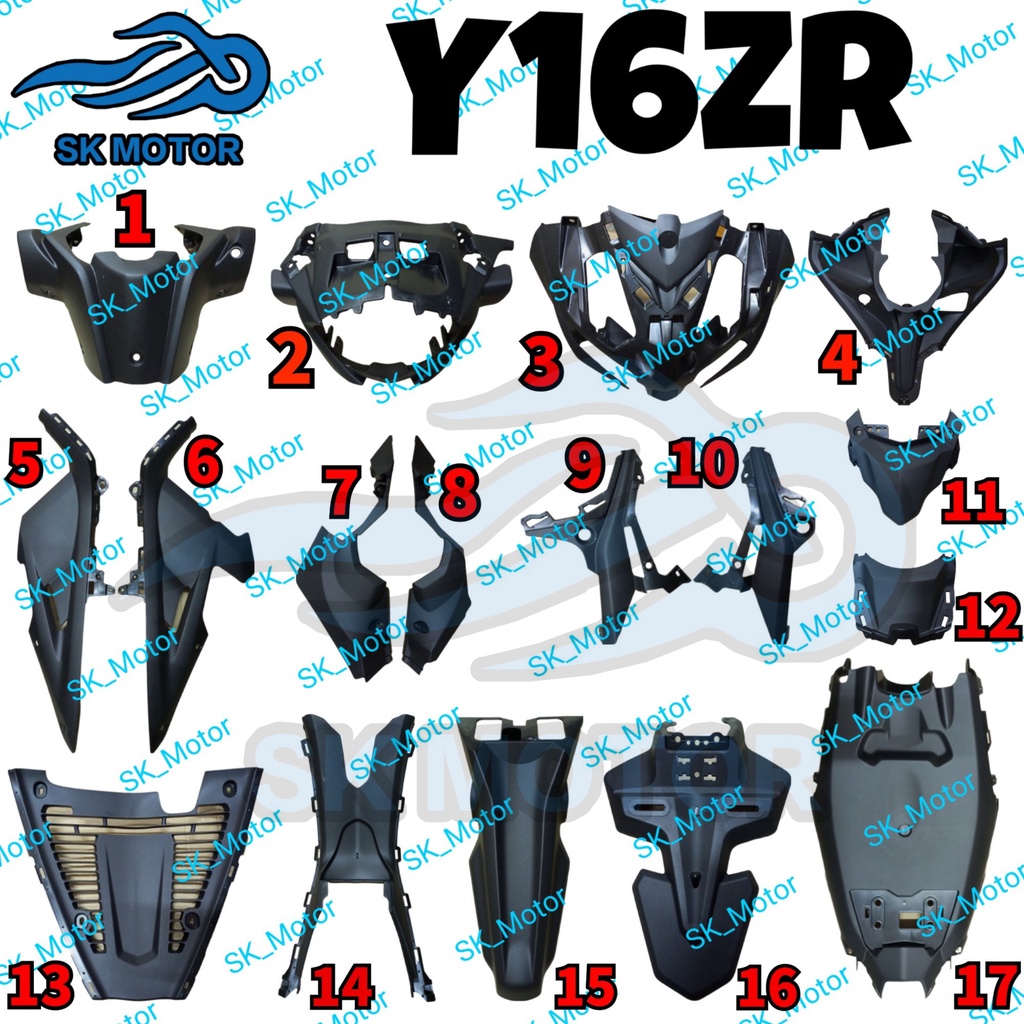 Yamaha Y16ZR Y16 (NON ABS / ABS) Original Inner Cover Kaver Hitam Meter ...