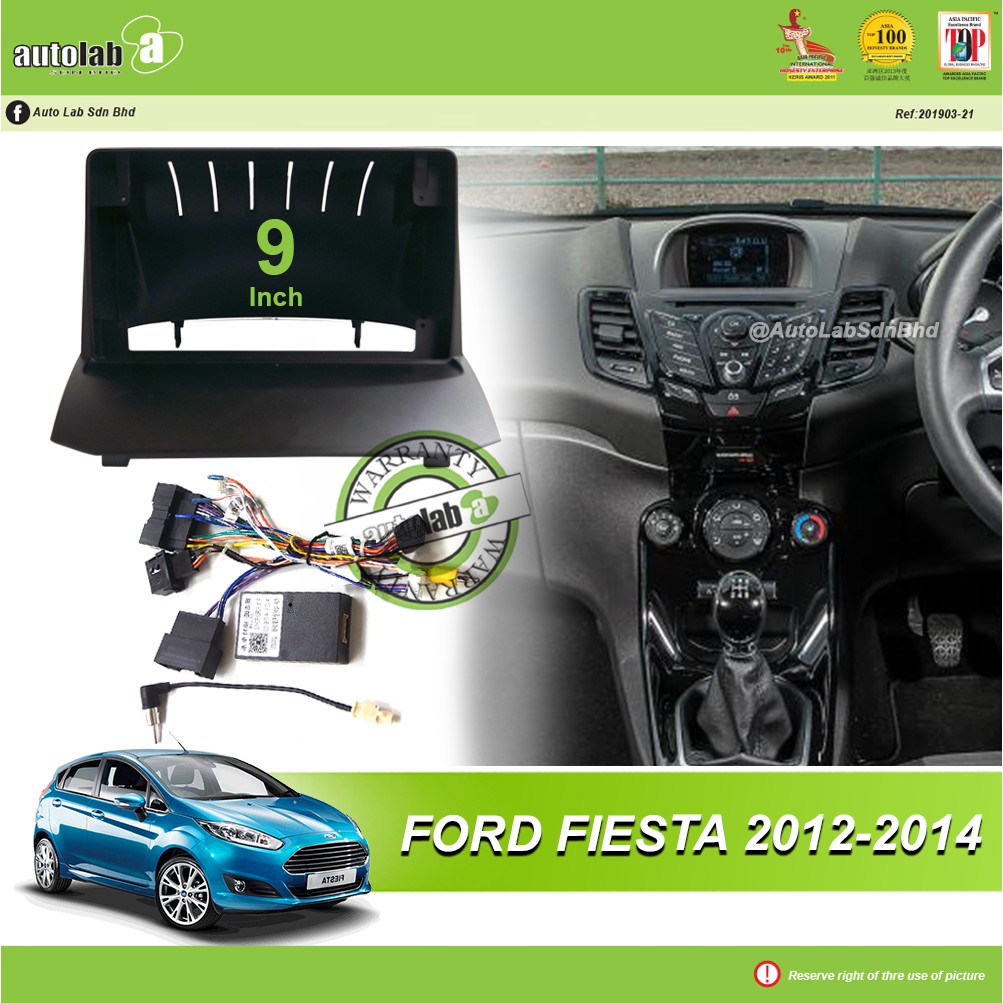Android Player Casing 9" Ford Fiesta 2012-2014 (with Socket Ford Ranger ...