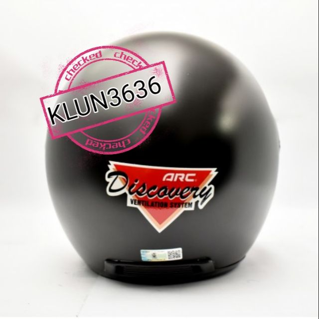 ARC Discovery helmet MATT BLACK (fiber) | Shopee Malaysia