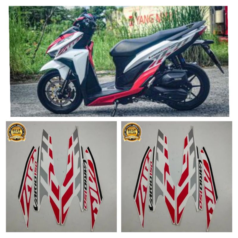 PUTIH Sticker striping sticker lis les body motor new Vario150 2020 ...