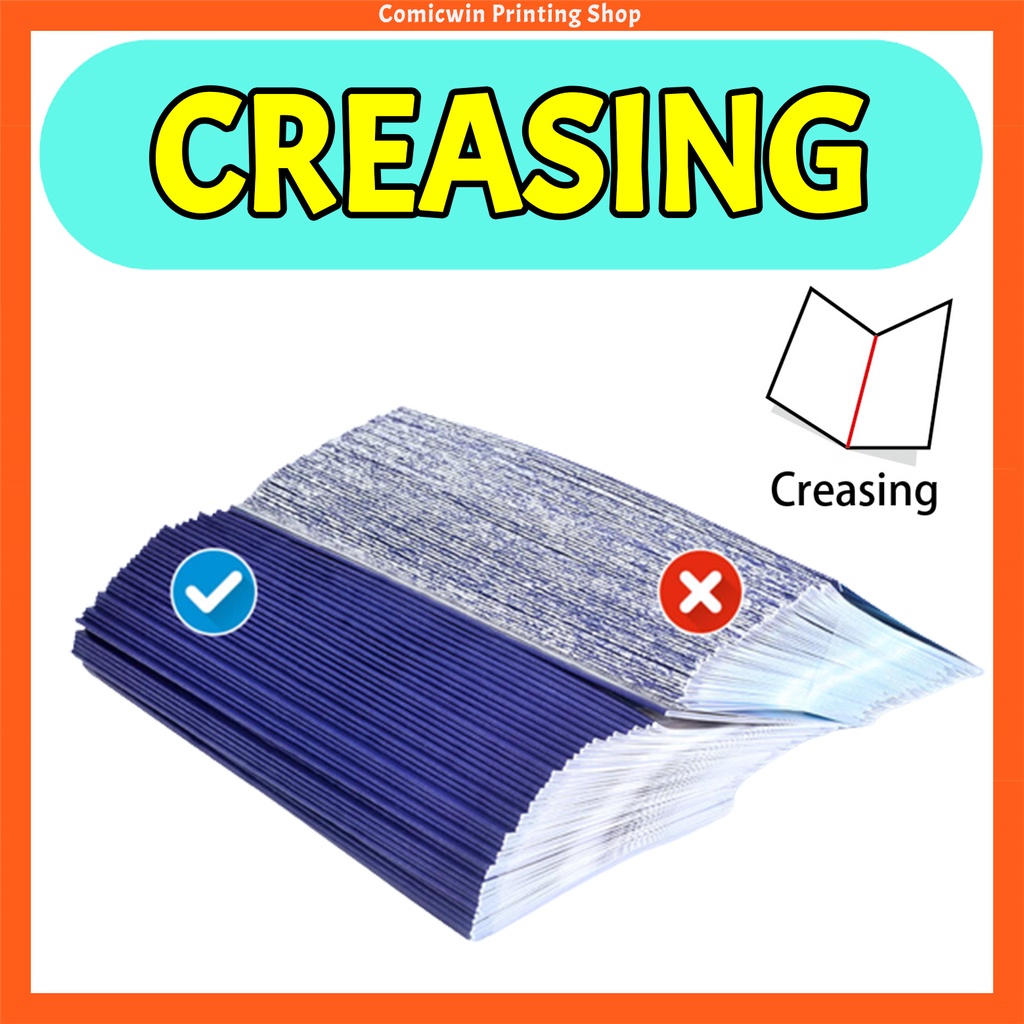 [Add-On Finishing] Creasing Paper Service (Booklet Printing / Saddle ...