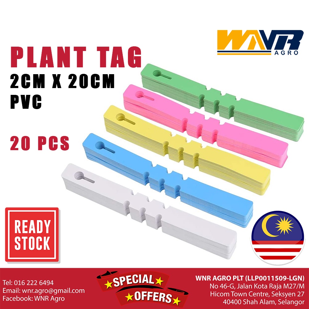 Plant Tag (20pcs) Garden Tree Penanda Label Nursery Marker Fruit Marker ...