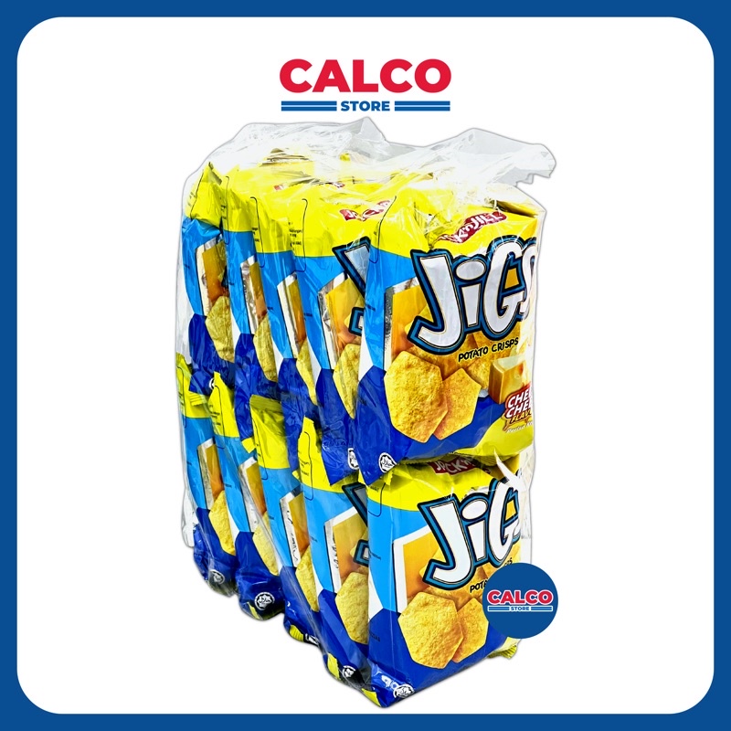 65g x 10pcs Jack’nJill Jigs Potato Crisps Cheesy Cheese Flavour Keropok ...