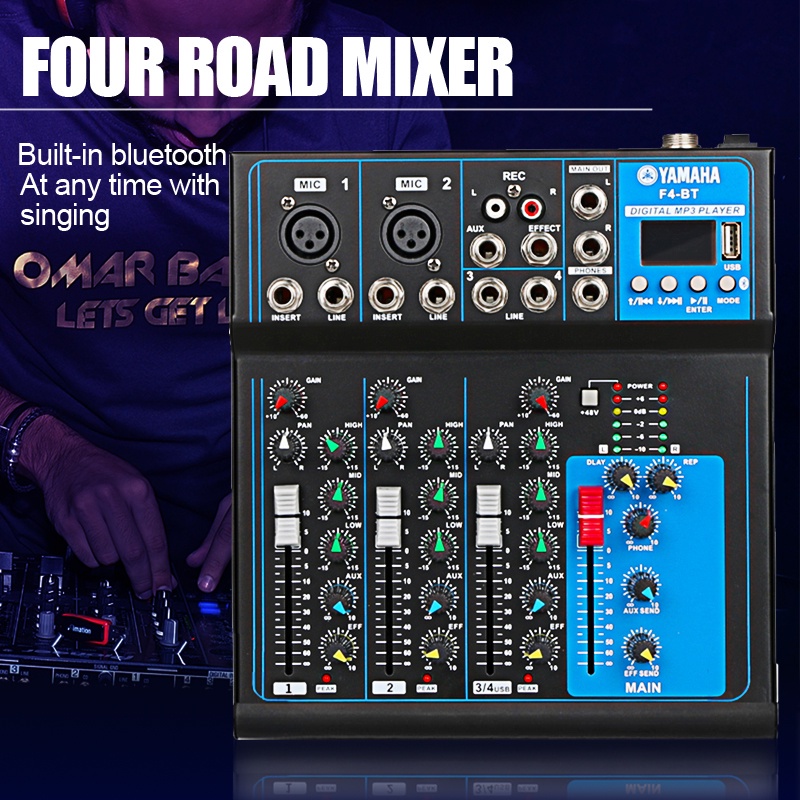 Yamaha 4 Channel Audio Mixer With USB Bluetooth Sound Mixer F4 | Shopee Malaysia