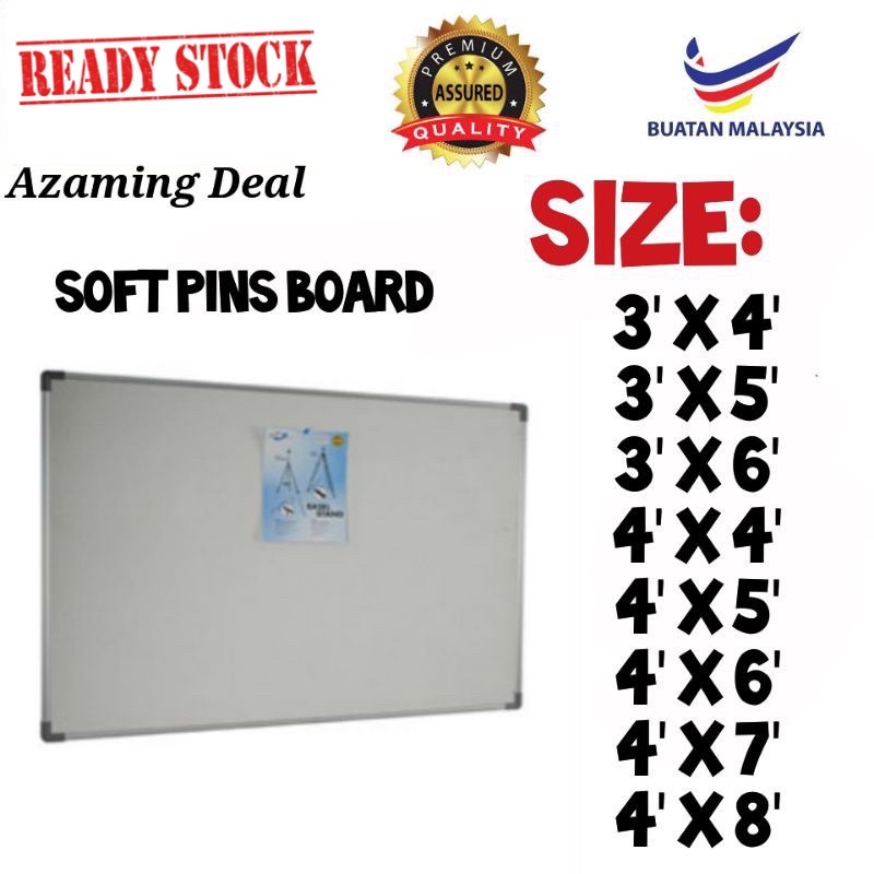 SOFT NOTICE BOARD3x4 3x5 3x6 4x4 4x5 4x6 4x7 4x8 =ALL SIZE= READY STOCK ...