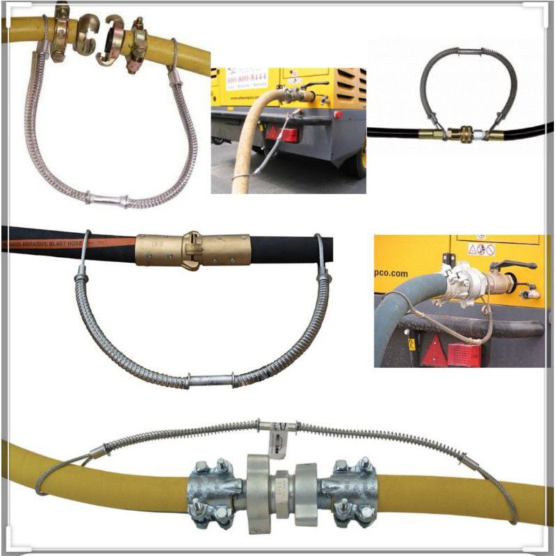 Safety Cable WHIP CHECK 1/8" x 20" (Hose Size 3/8 - 1-1/4") AND 1/4" x ...