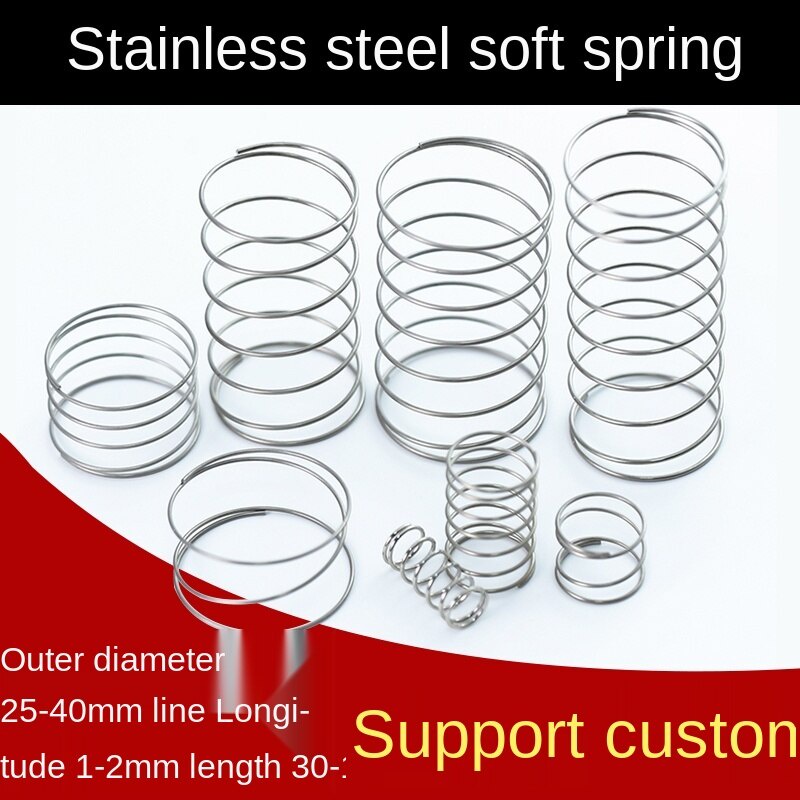 Large spring custom soft stainless steel compression spring yellow ...