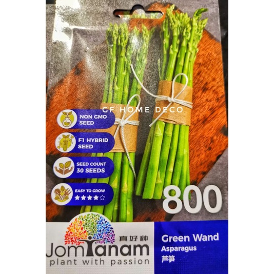 30 SEEDS Benih Asparagus Crop Power/Crop Power Benih Sayur Sayuran ...