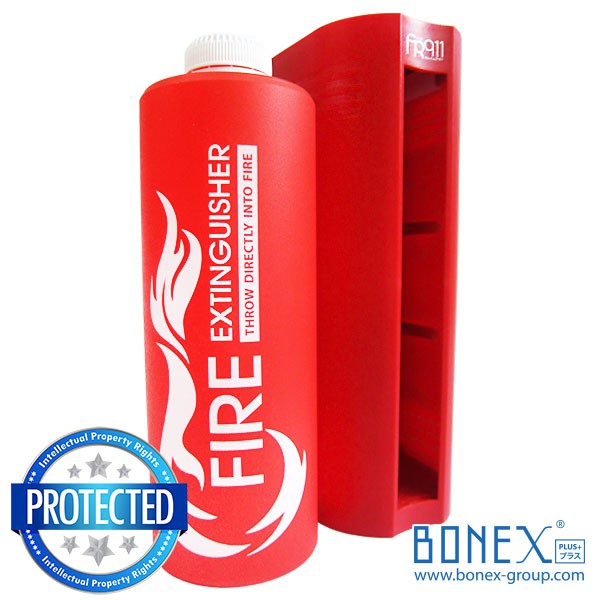 Japan No 1 Throw Type Fire Extinguisher. FR911 FLAMEOUT 590g/1L, COE ...