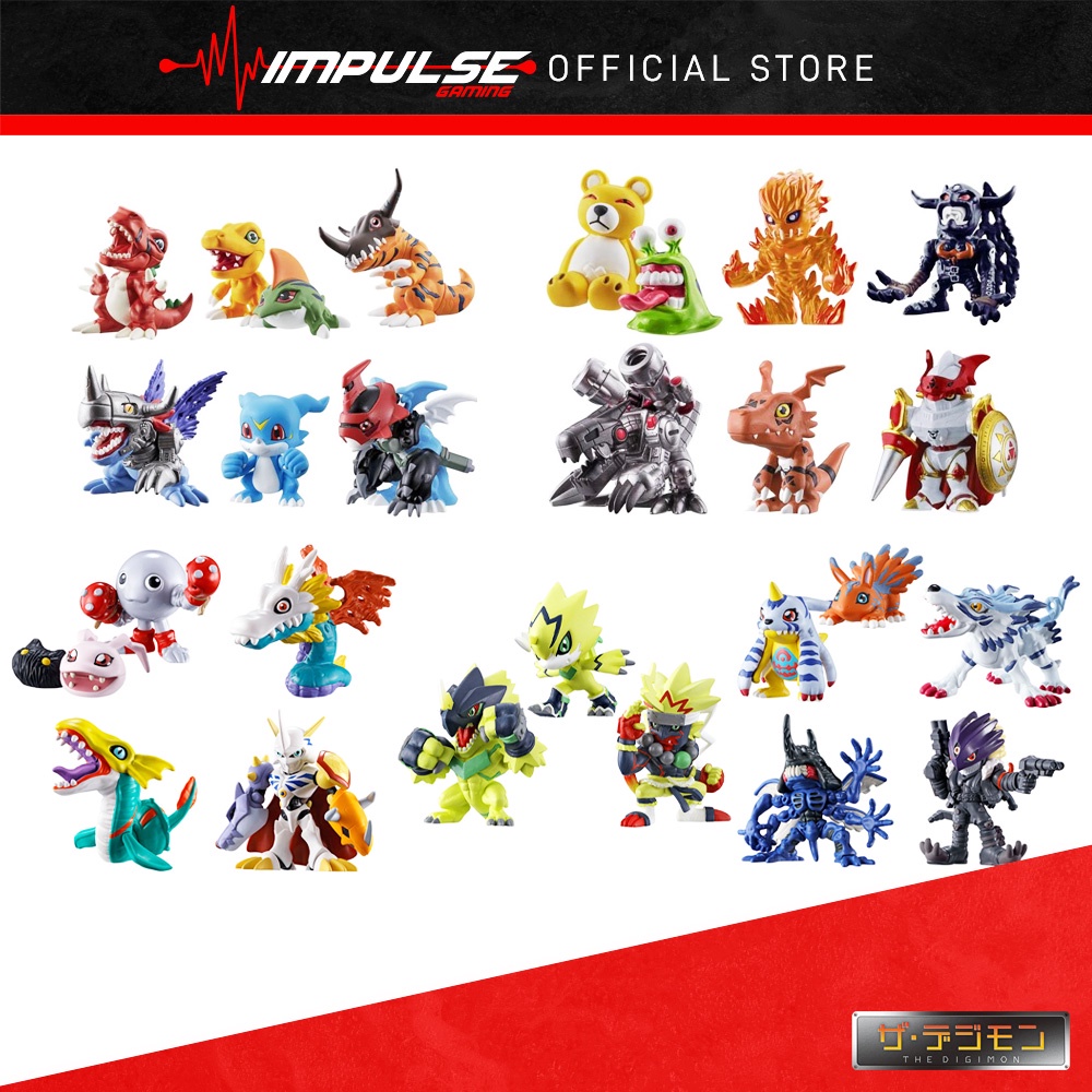 Bandai Digimon Adventure Mini Figure Cage (Dukemon, Omegamon, Greymon ...