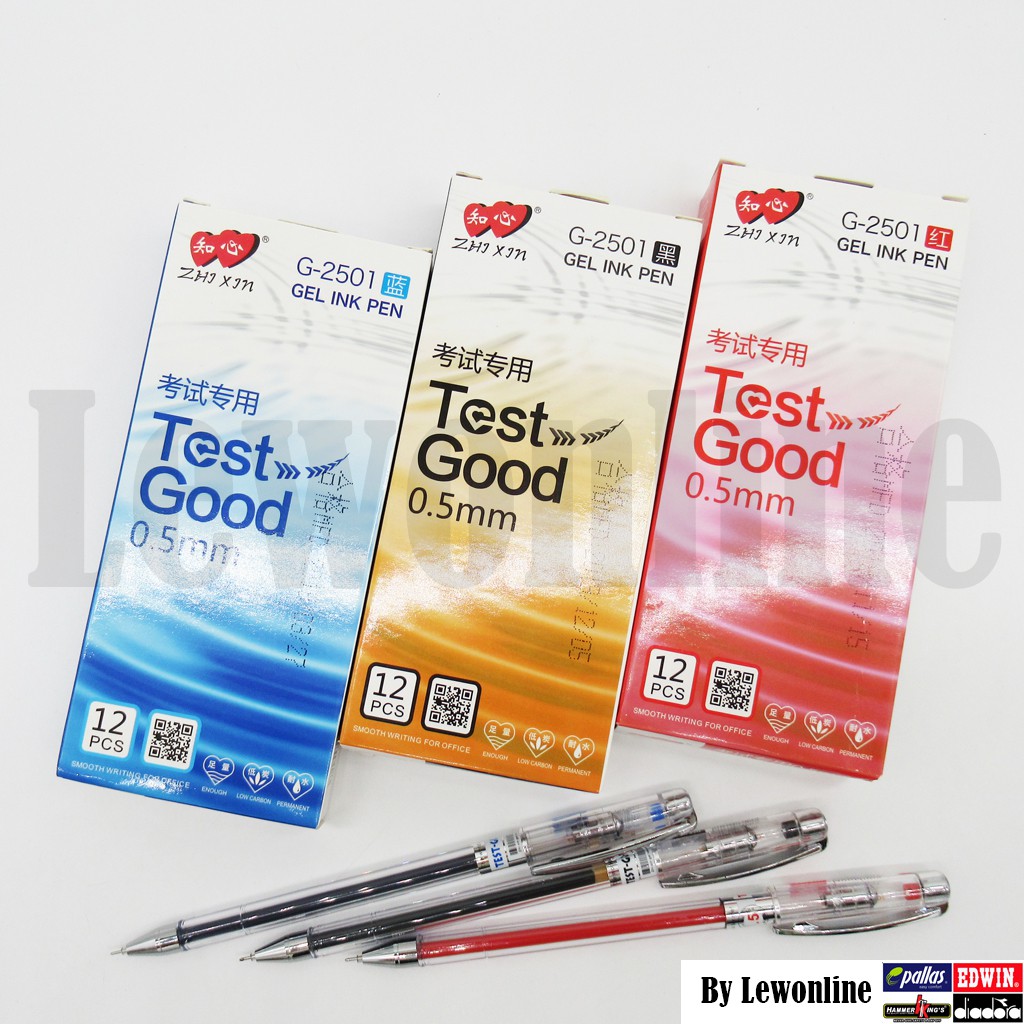 STBL2501 Zhi Xin Test Good Gel Pen 0.5mm G-2501 12pcs zhixin | Shopee ...