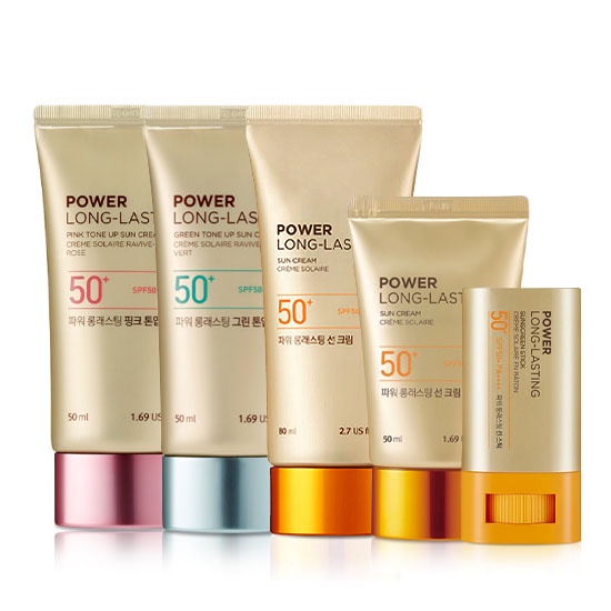 The Face Shop Power Long Lasting Sun Cream series / Sunscreen | Shopee ...