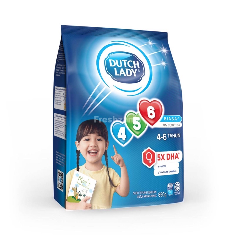 Dutch Lady 456 Plain Formulated Milk Powder 850g | Shopee Malaysia