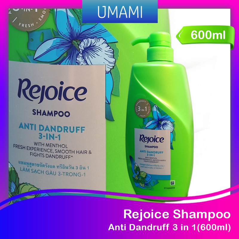 Rejoice Shampoo Anti Dandruff 3 in 1(600ml) | Shopee Malaysia