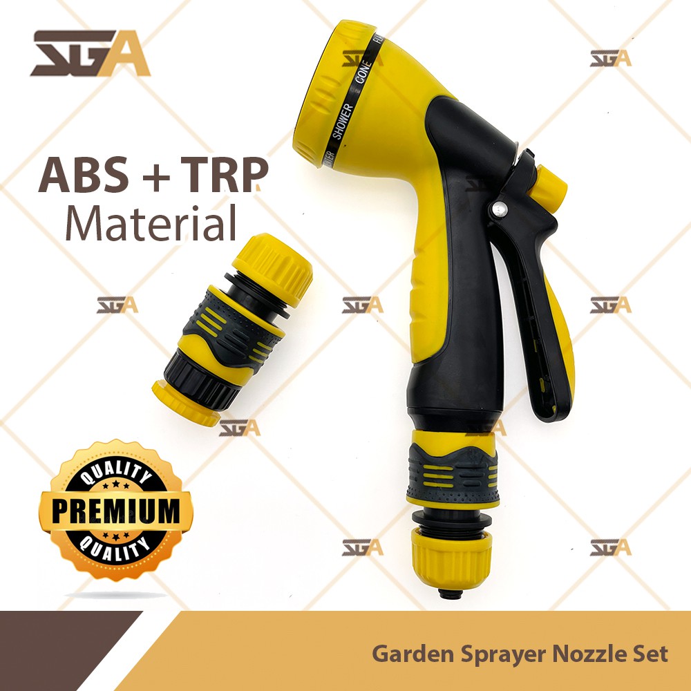 VAGO Adjustable Nozzle Spray Gun, Garden Spray Gun, Alat Penyembur ...
