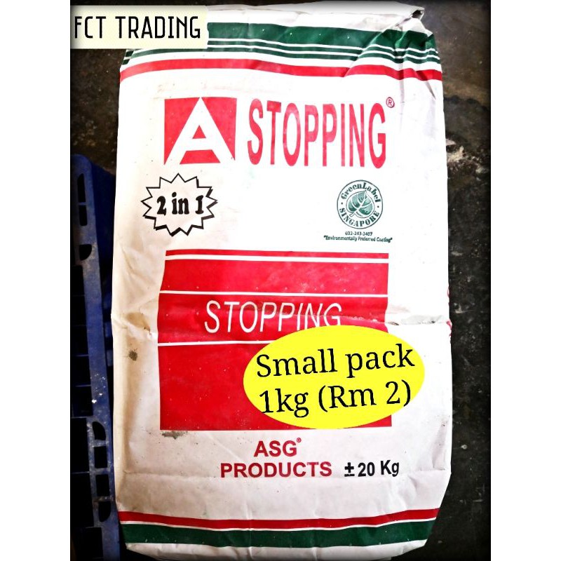 ASG STOPPING COMPOUND SMALL PACK 1KG | Shopee Malaysia