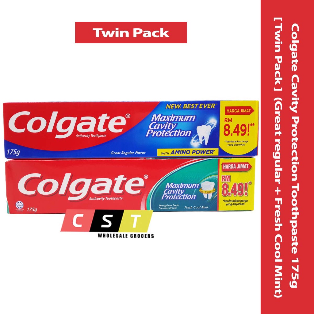 Colgate Cavity Protection Toothpaste 175g [Twin Pack] (Great regular ...