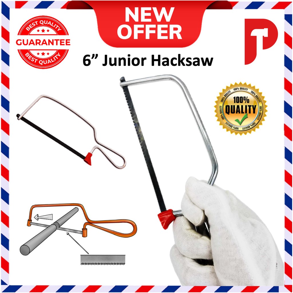 6” Junior Hacksaw 🔥 Ready Stocks 🔥 Frame with Blade Hand Saw for Home ...