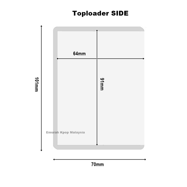 TOPLOADER (Quality) Photocard KPOP Photo Card Top Loader ANIME Binder ...