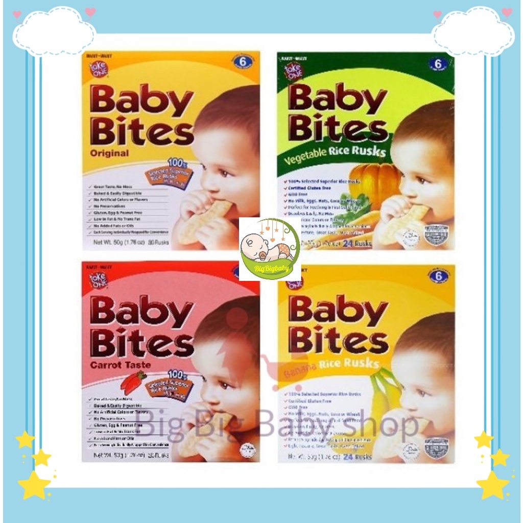 Baby Bites Rice Rusk 50g/24Rusks | Shopee Malaysia