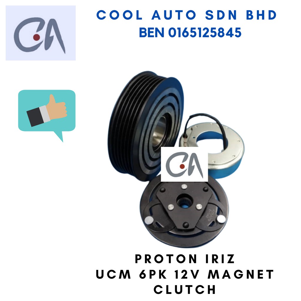 🔥READY STOCK 🔥PROTON IRIZ UCM 6PK 12V MAGNET CLUTCH MC-8241 | Shopee ...