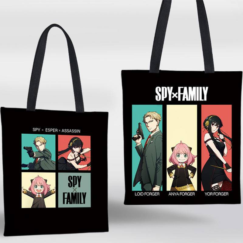 SPYxFAMILY Loid Forger Anya Forger Yor Forger Shopping Bag Graphic Tote ...