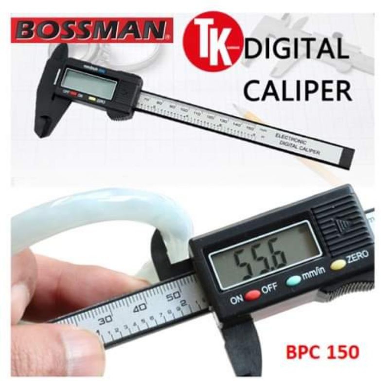 6" BOSS MAN DIGITAL CALIPER MEASURE TAPE (150mm) | Shopee Malaysia