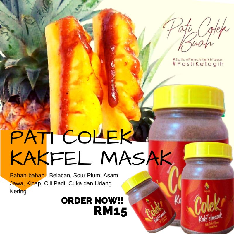 COLEK BUAH BY KAKFEL 😋COLEK HOMEMADE PEKAT SEDAP | Shopee Malaysia