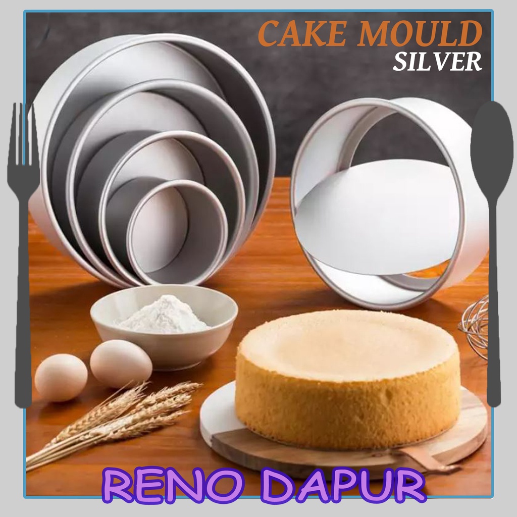 Round Cake Mould Aluminum Alloy Nonstick Cake Pan with Removable Bottom ...