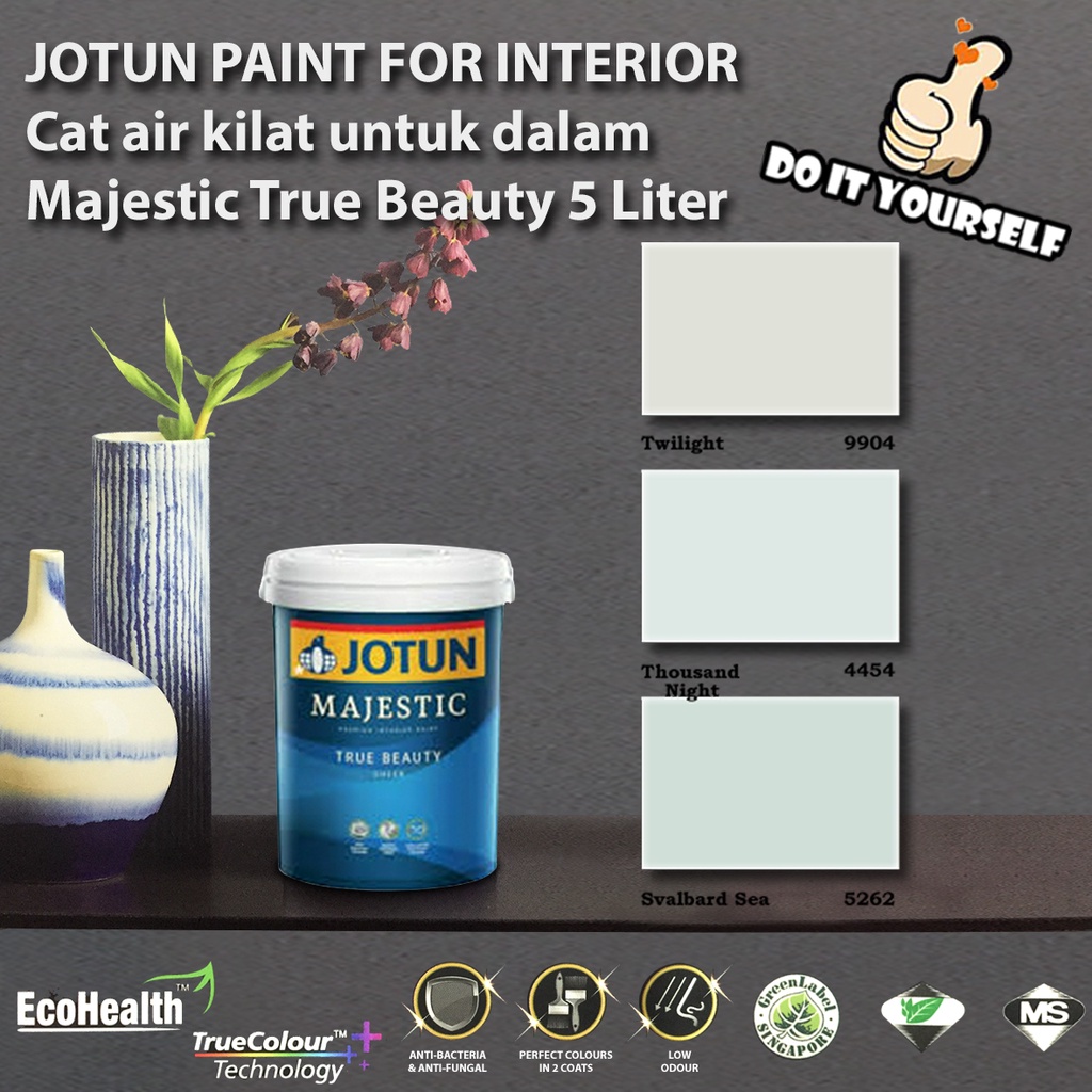 Jotun Majestic True Beauty Collection 5 Liter Twilight 9904 / Thousand ...