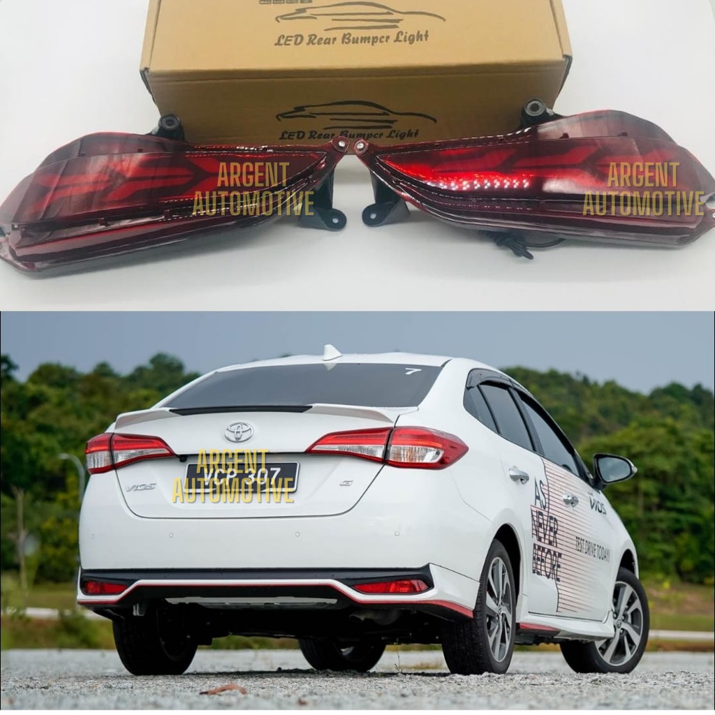 Toyota Vios XP-151 2019=2021 Rear Bumper Reflector LED Light Bar With ...