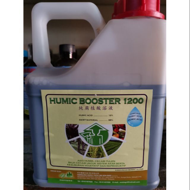 HUMIC BOOSTER 1200 HUMIC ACID 12% 4 LITRE | Shopee Malaysia