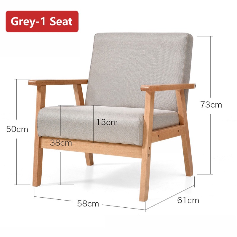 AH Durable Sofa 1 Seater & 2 Seater & 3 Seater living room Sofa Bed ...