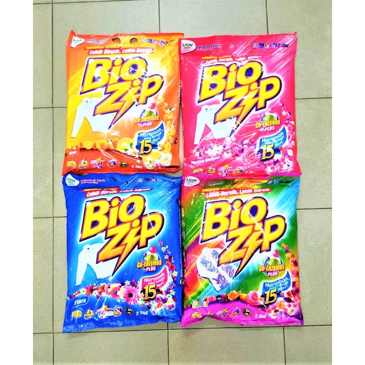 Bio Zip Powder Detergent 2.3KG Laundry 洗衣粉 [ Ready Stock ] | Shopee ...