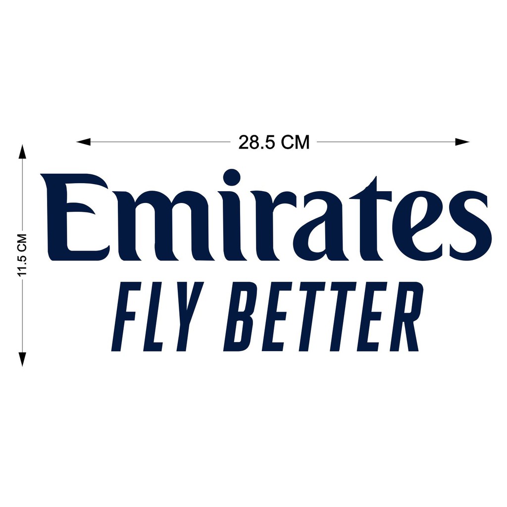Emirates Fly Better Sponsor Sticker - Iron On Sticker | Shopee Malaysia