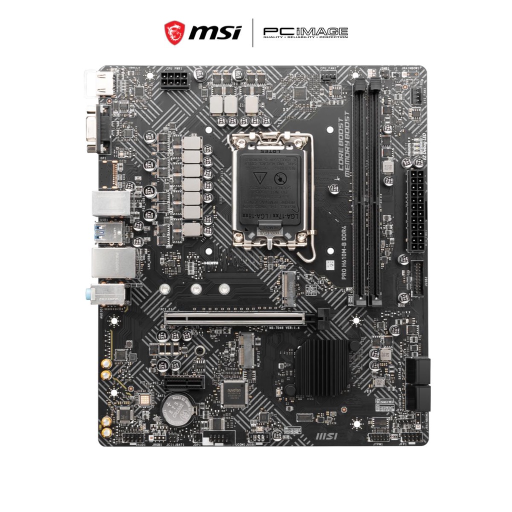 MSI PRO H610M-E DDR4 Intel LGA1700 Motherboard | Shopee Malaysia