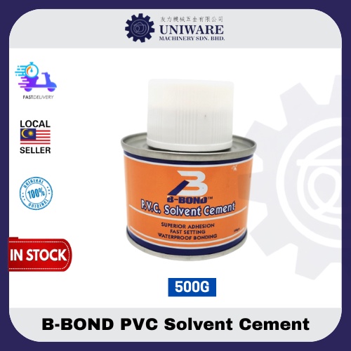 🔥100% ORIGINAL🔥 B-BOND PVC Solvent Cement/PVC Glue - 500 Gram | Shopee ...