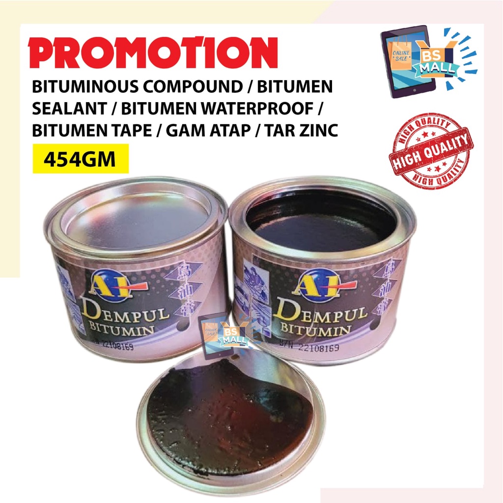 454gm BS MALL Waterproof A1 Dempul Bitumin Butyl Bituminous Compound ...