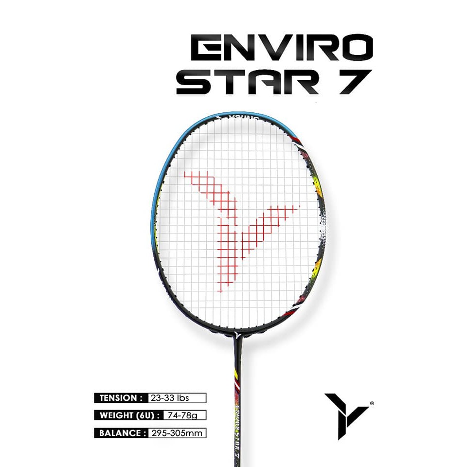 Intermediate Heavy Head YANGYANG/YOUNG Badminton Racket Enviro Star 7 ...