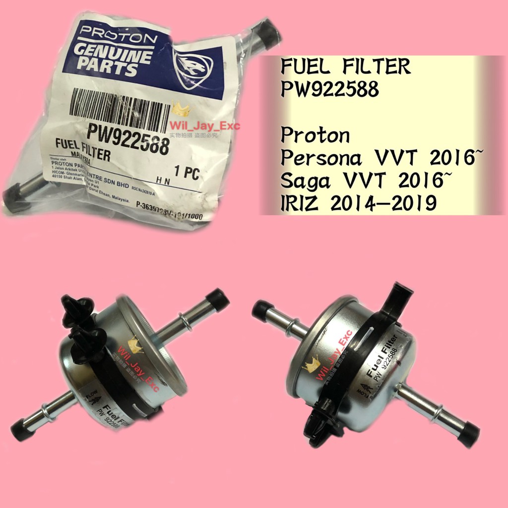 FUEL FILTER PW922588 GENUINE PARTS ORIGINAL PROTON IRIZ, SAGA VVT 2016 ...